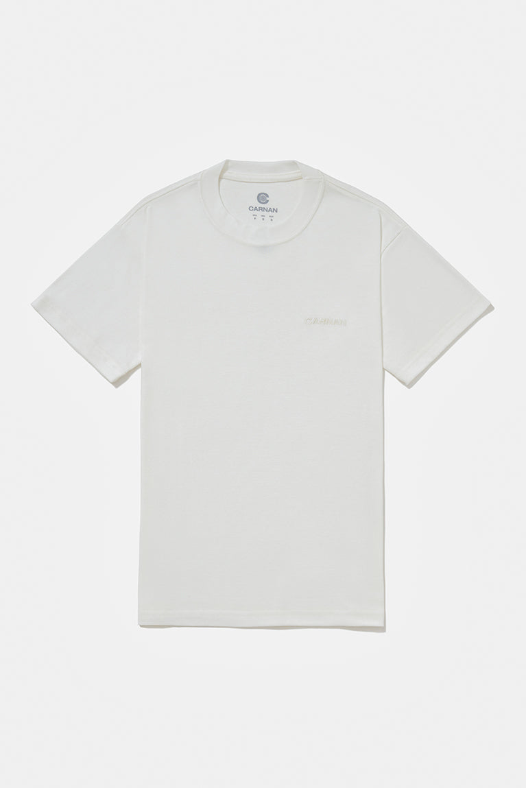 Heavy T-Shirt Embroided Logo - White – Carnan